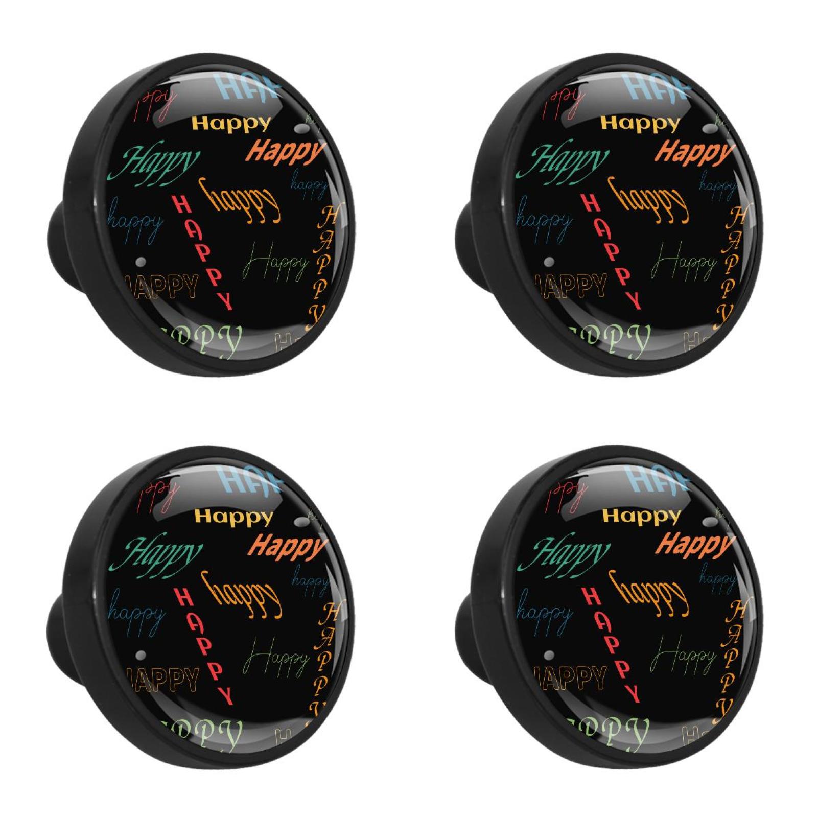 4 Pcs Letter Knobs for Kitchen Cabinet Cupboard Dresser Bookcase Drawer ...