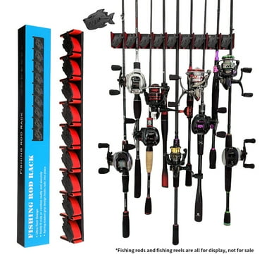 Piranha FD011 Overhead and Wall Mount Fishing Rod Rack, Holds 11 Rods ...