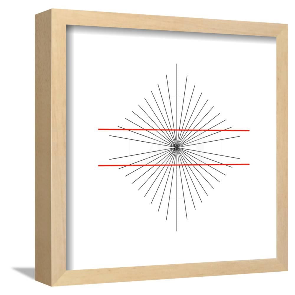 Hering Illusion, Abstract Framed Art Print Wall Art by Science Photo ...