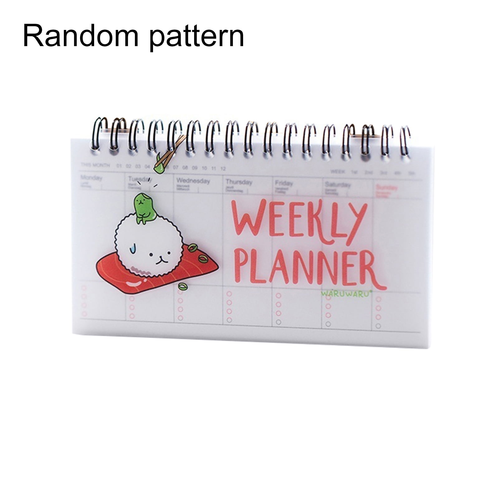Transparent Pp Coil Weekly Planner Notepad - Walmart.com