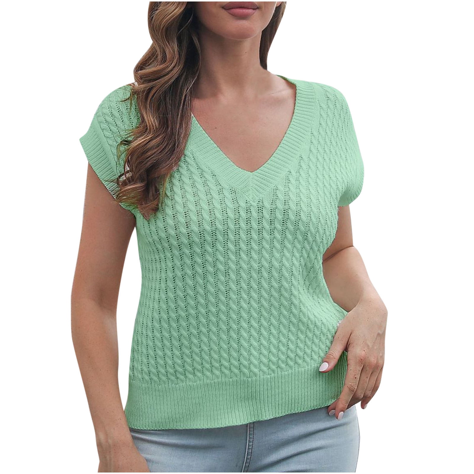 Click here for Unbranded Womens V-Neck Vest Sweater Womens Vest O... prices