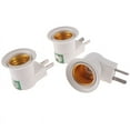 E27 Light Bulb Socket Holder Plug-in Adaptor Screw Base Lamp Wall US ...