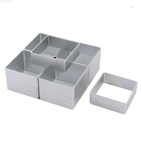 10 Pcs Stainless Steel Square Shaped Cake Cookie Biscuit Mould Bake ...