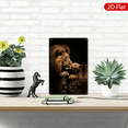 8x12 Inch Metal Wall Art Lion Family Portrait Rustic Decor Tin Metal ...