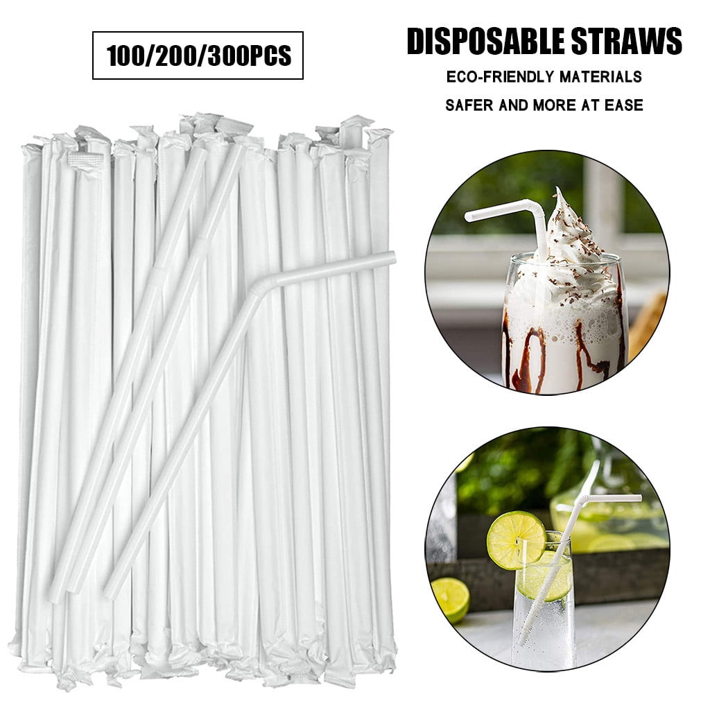 Click here for Iumwxz Straws Individually Packaged White Plastic... prices