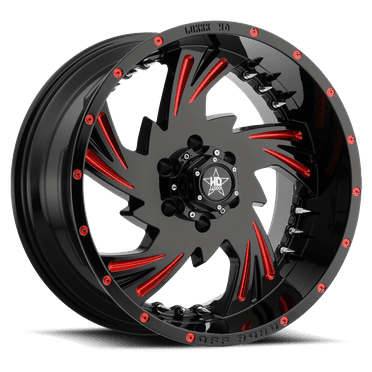 LUXXX HD Alloy Rims LHD16 22X12 8165/170 -44 125 Gloss Black Milled ...