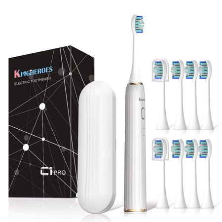 FanShowWhite Super Sonic Toothbrush Plus - 8 Dupont Brush Heads ...