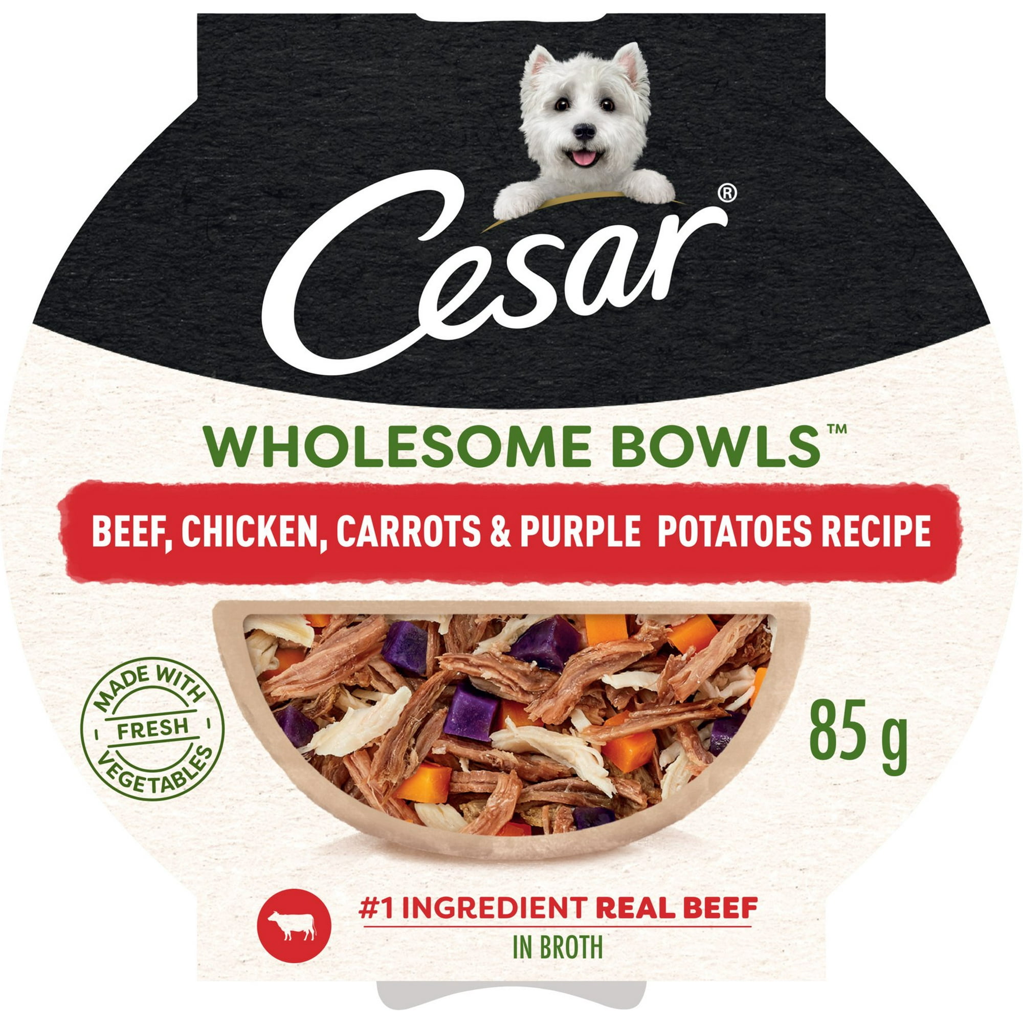 Click here for Cesar Wholesome Bowls Beef  Chicken  Carrots & Pur... prices