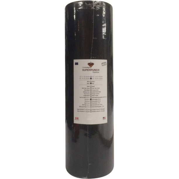 Cut Away Stabilizer Black 3.0 oz 15 inch x 25 Yard Roll. SuperStable ...