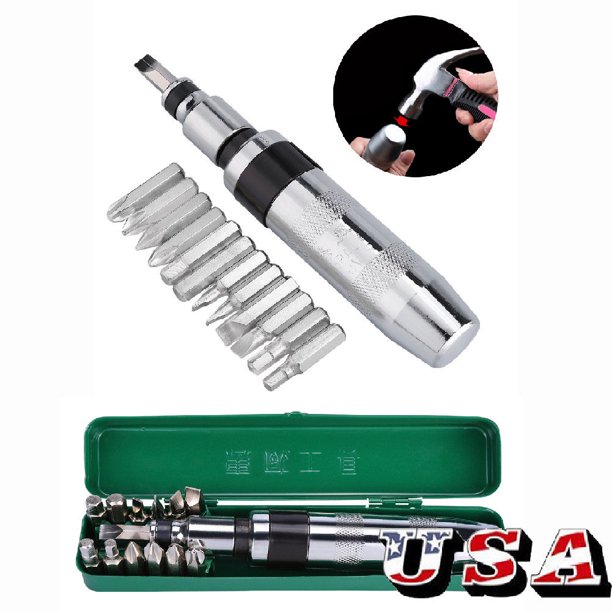 Heavy Duty 14Pcs 1/2" Drive Impact Driver Set Screw Remover Tightener ...