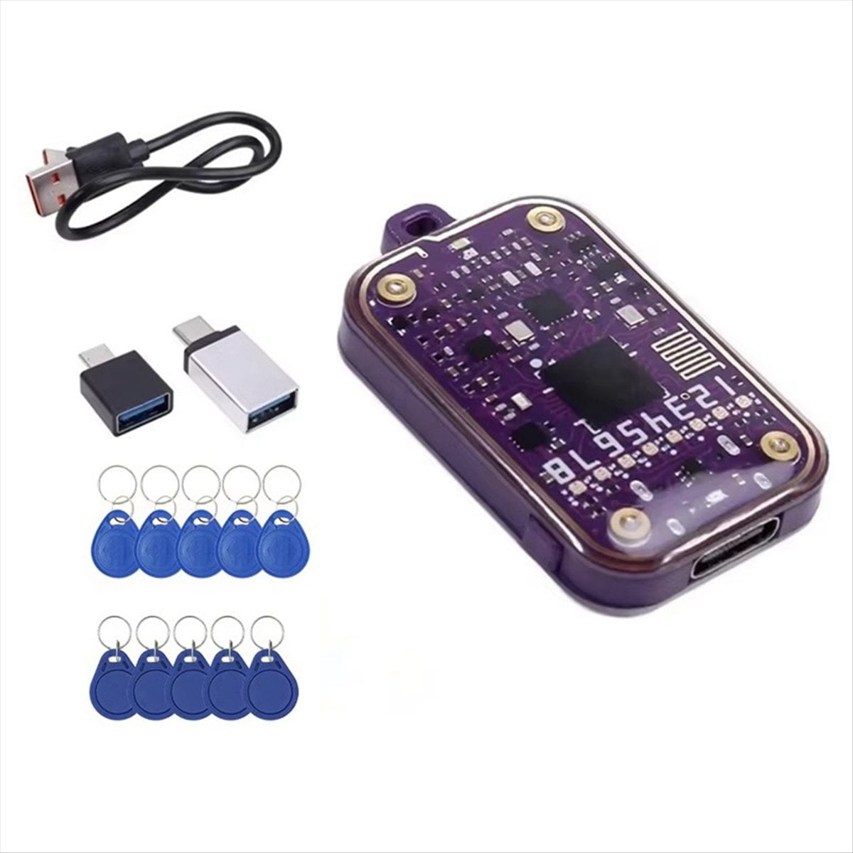 RFID Smart Card Reader 125khz Badge Copier 13.56mhz Nfc Decoder ...