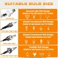 12FT Light Bulb Changer for High Ceilings, Aluminum Extension Pole with ...