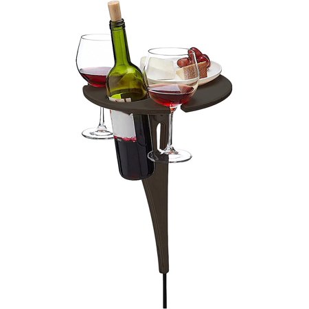 Portable Beach Table for Sand and Grass Mini Folding Wood Outdoor Wine ...