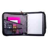 Case It 1.5"' Dual D-Ring Z-shaped Zipper Binder, 3" capacity, Black, Z ...