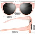Polarized Sunglasses Fit Over Glasses for Women with UV400 Protection ...