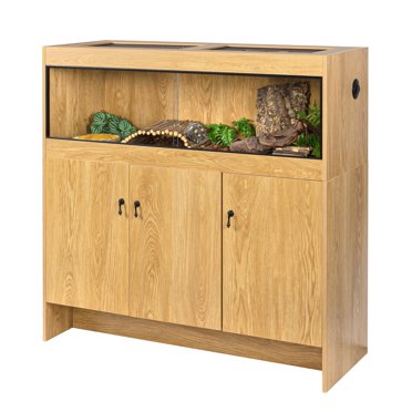 REPTI ZOO Storage Cabinet Terrarium Stand 48" x 24" x 30" for Large ...