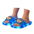 BOOMNY Toddler Boys Girls Slippers Light Up Cartoon Anti Slip Open Toe ...