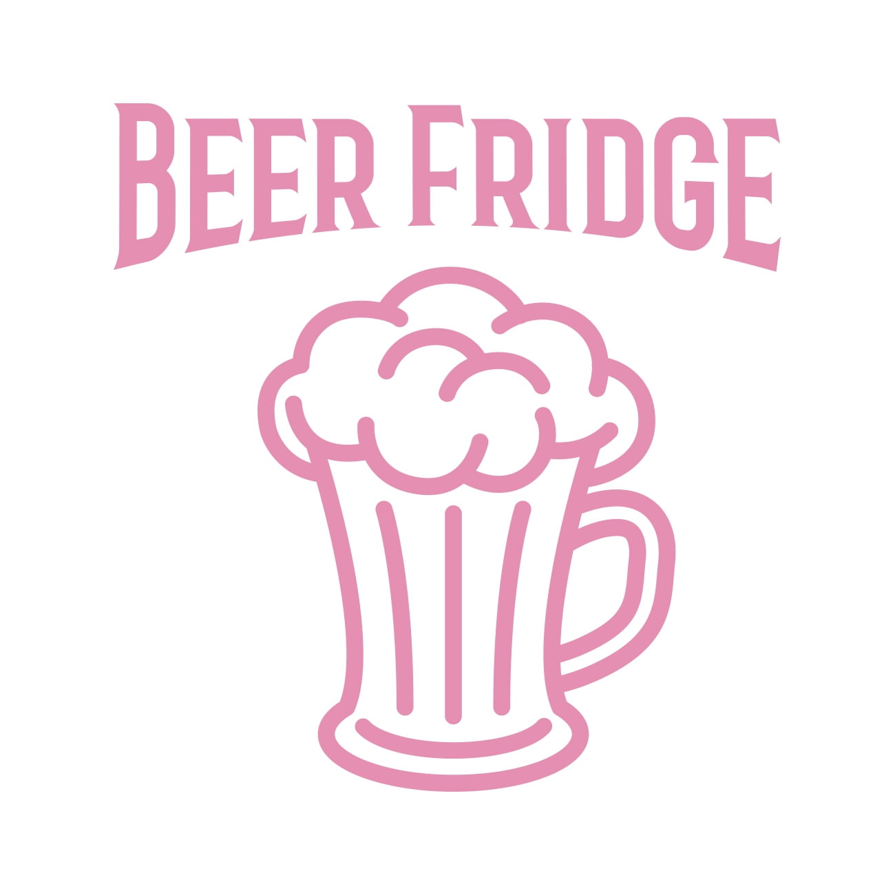 Beer Fridge Sticker Decal Die Cut - Self Adhesive Vinyl - Weatherproof ...