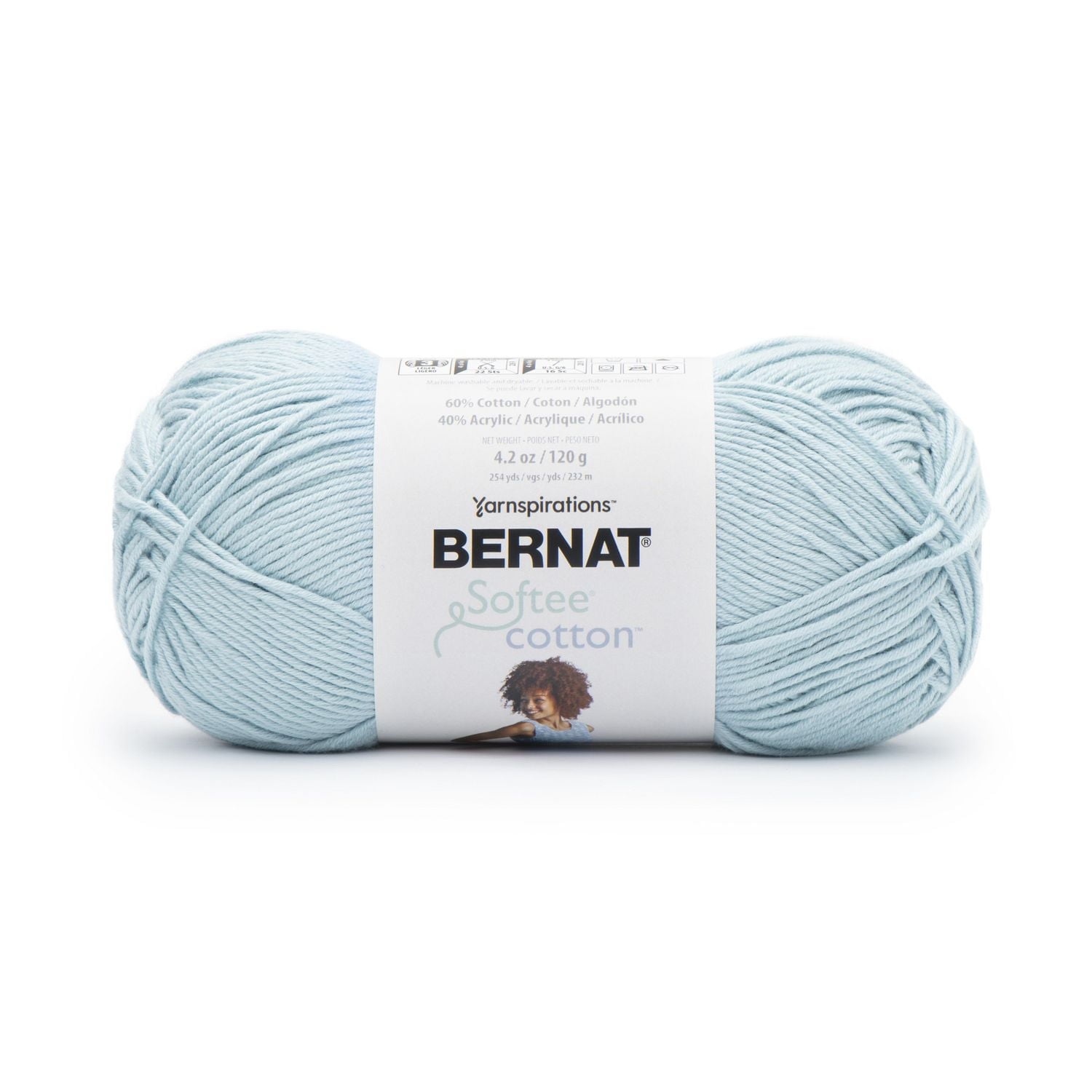 Click here for Bernat Softee Cotton Yarn  Cotton Blend #3 Light... prices