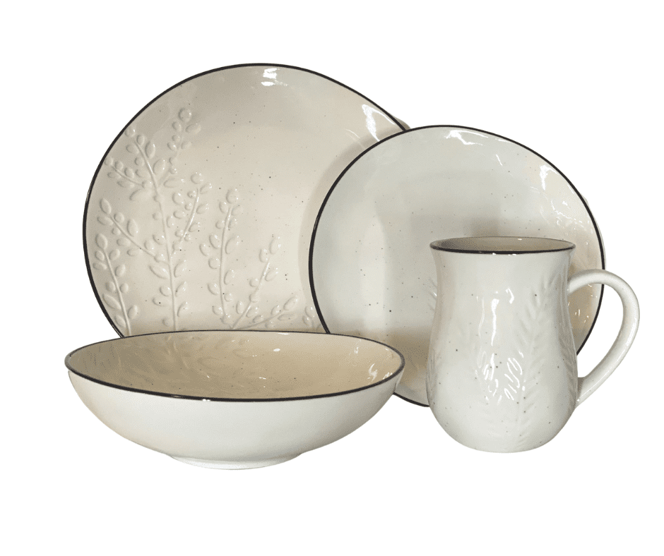 Red Vanilla Hudson Valley 16 Piece Porcelain Dinnerware Set - Walmart.com