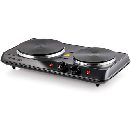 OVENTE BGS102B Countertop Electric Double Cast-Iron Burner with ...