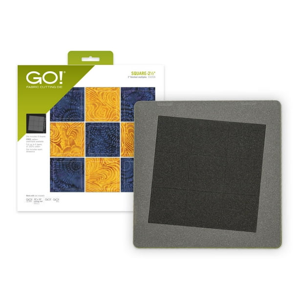 AccuQuilt GO! Square-2-1/2" Multiples Fabric Cutting Die - Walmart.com ...