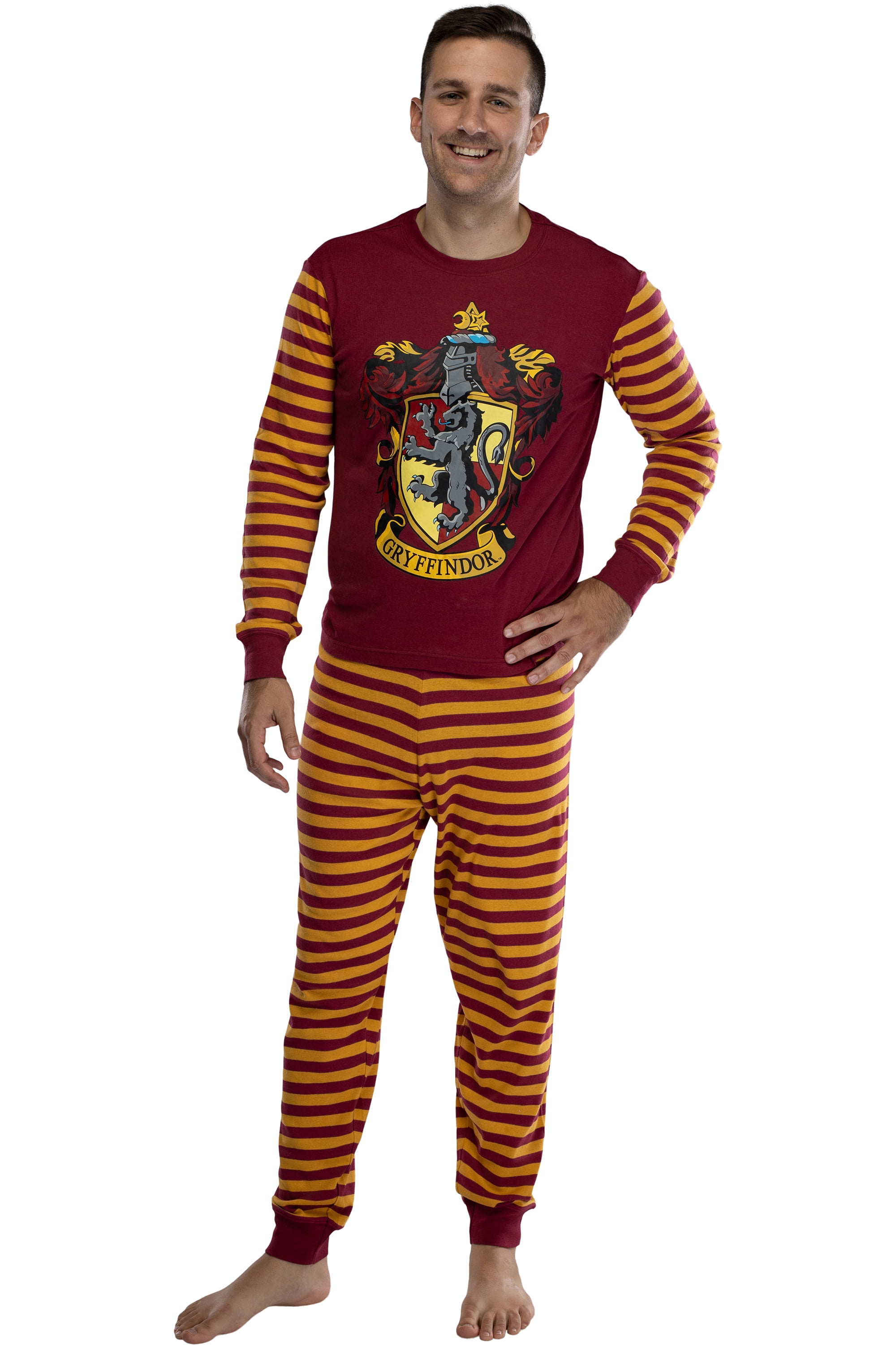 Harry Potter Hogwart's House Crest Tight Fit Adult Cotton Pajama Set ...