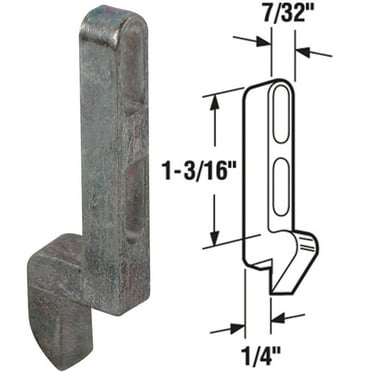 1-3/4 in. x 4-1/2 in. Thick Solid Brass Lock and Door Reinforcer, 2-1/8 ...