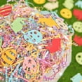 PAPER FAIR 1 LB Iridescent Easter Grass Crinkle Cut Paper w/Bunny Egg ...