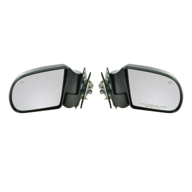 Black Power Heated Side Door Mirrors Left & Right Pair for Blazer S10 ...