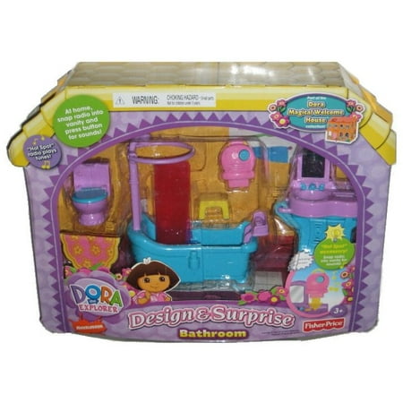 Dora The Explorer Magical Welcome House Design & Surprise Bathroom Toy ...