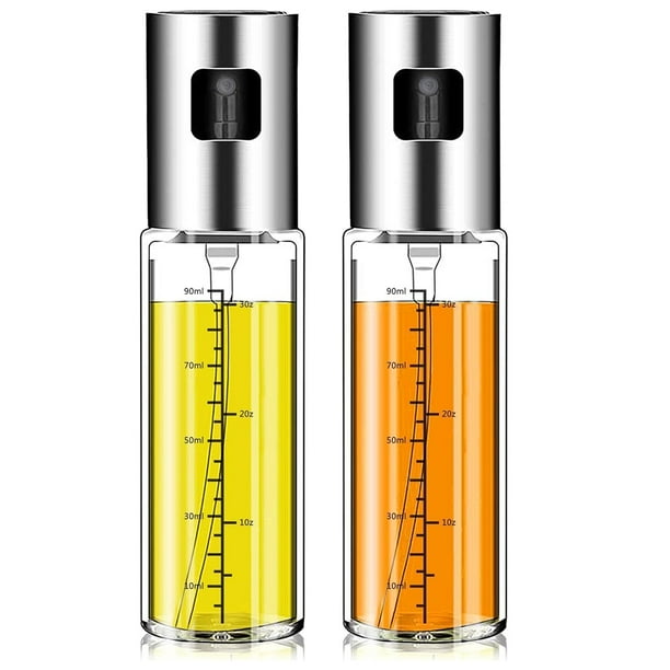 Pack of 2 oil sprayers, oil spray bottle, oil spray for cooking oil ...