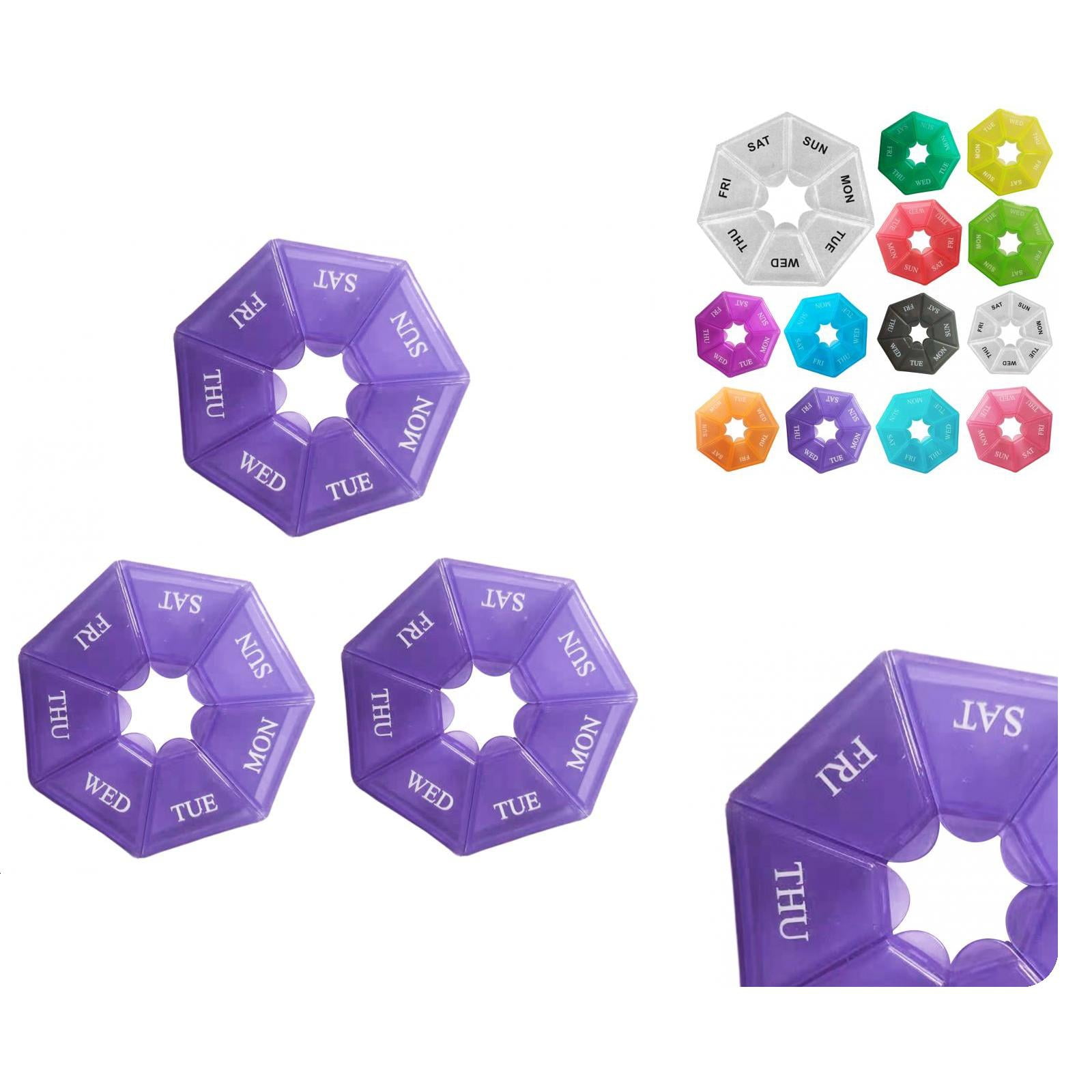 Click here for Unbranded 3pcs Pill Box Translucent Moisture-Proof... prices