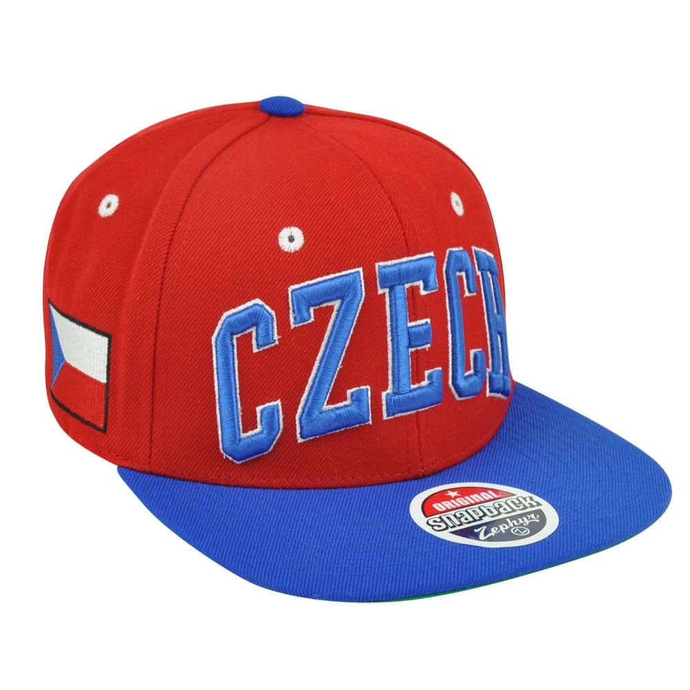 Zephyr Czech Republic Super Star 32/5 Flat Bill Snapback Red Country ...