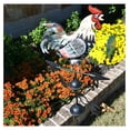 Drevy in. Crowing Metal Rooster Weathervane | Wind Wheel Decorative ...