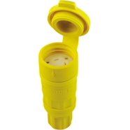 Hubbell HBL26CM13 Yellow 30A 125V Twist Lock Connector Body - Walmart.com