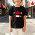 CAUYDY Canadian Flag Short Sleeve Shirt Kids Red Maple Leaf Canada Day ...