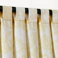 1pc 52"x84" Light Filtering Textured Jacobean Curtain Panel Yellow ...