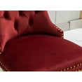 Oduse Daily Burgundy Velvet Dining Chairs Set Of 2 Kitchen And Dining