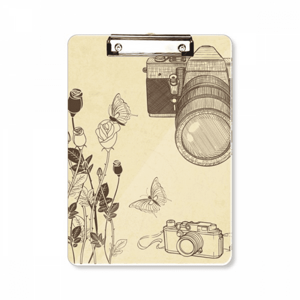 Cámara Rose Butterfly buen estilo Portapapeles Carpeta de escritura ...