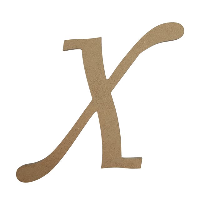 Wooden Letter Unfinished, Monotype Font, Craft Cutout - Walmart.com