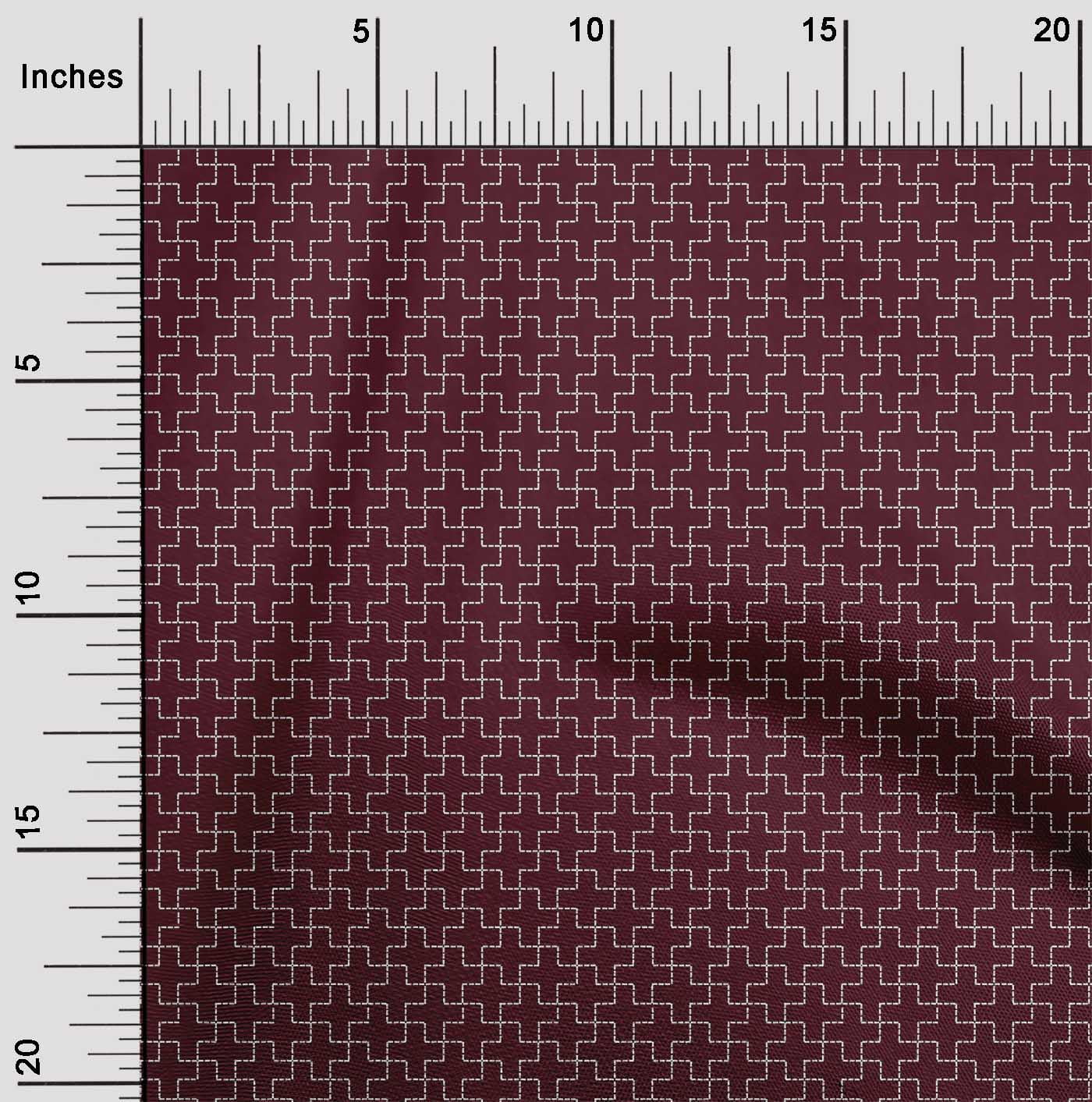 oneOone Organic Cotton Voile Fabric Shapes Geometric Sashiko Print ...