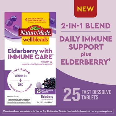 Nature Made Wellblends Sleep & Immune with Elderberry Gummies, Dietary Supplement, 36 Count ...