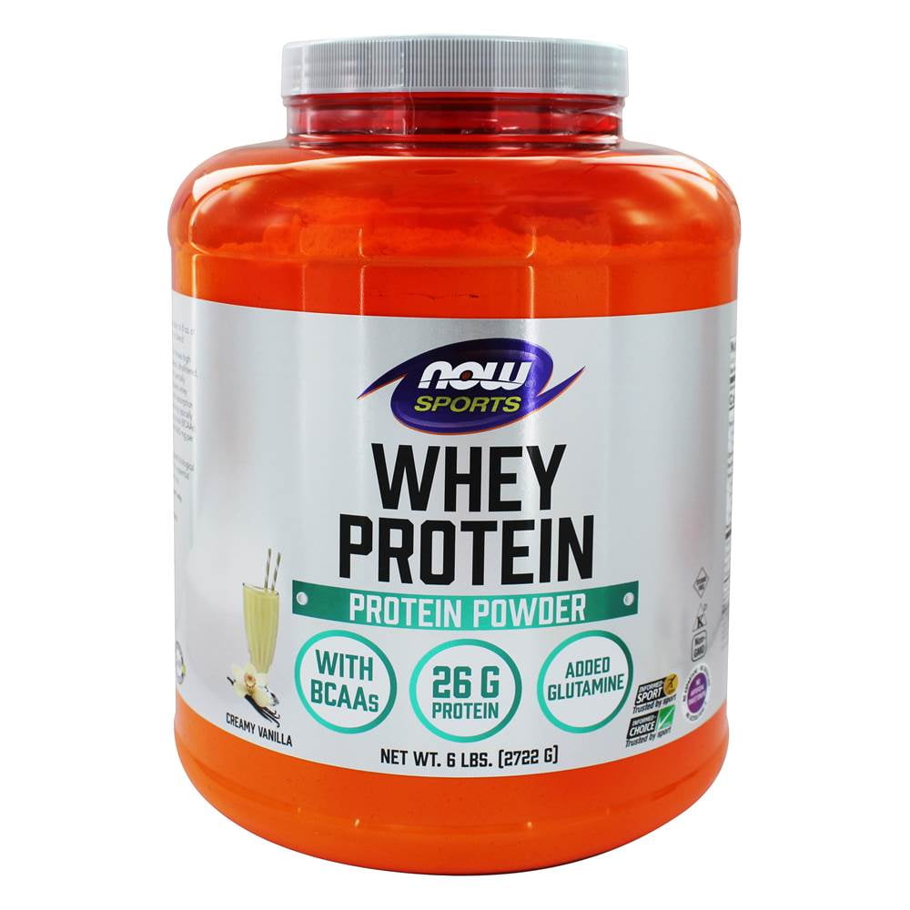 NOW Foods - NOW Sports Whey Protein Powder Creamy Vanilla - 6 lbs ...