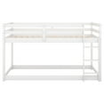 Kumix Bunk Bed Twin over Twin, Toddler Bunk Beds with Safety Guard ...