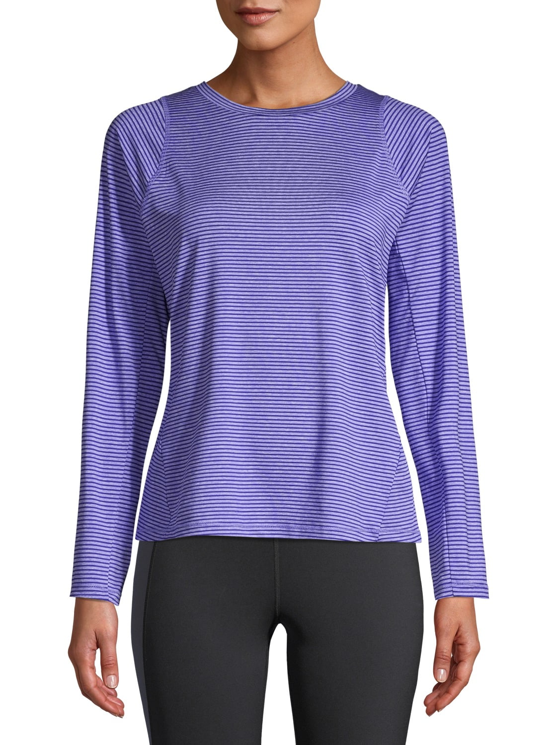 Athletic Works Womens Active Performance Long Sleeve Crewneck Commuter