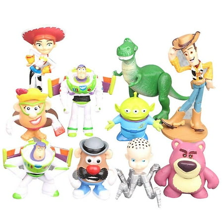 10 Pcs Disney Pixar Toy Story Figure Set Buzz Lightyear Toy Story ...