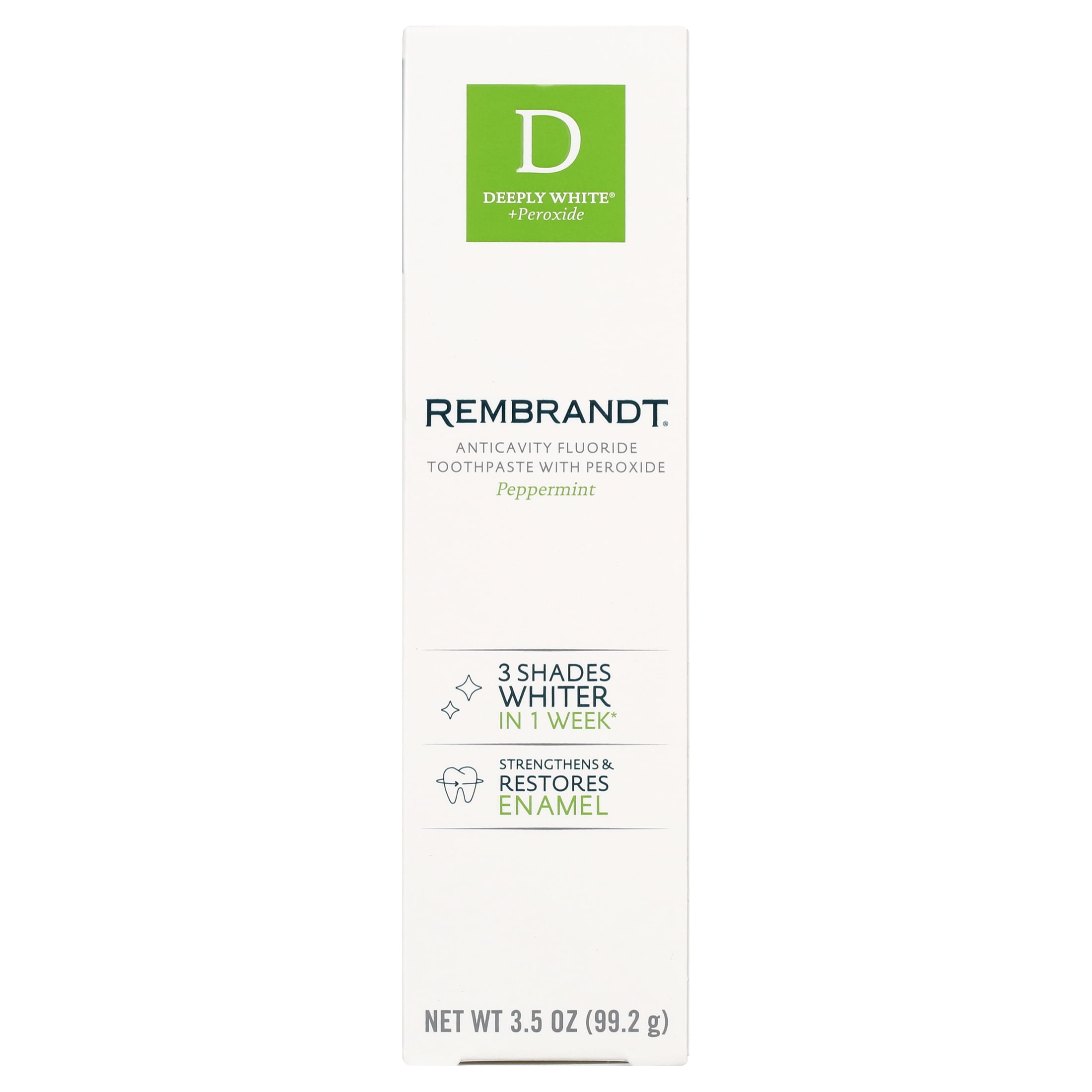 REMBRANDT Deeply White Toothpaste, Removes Tough Stains, Strengthens ...