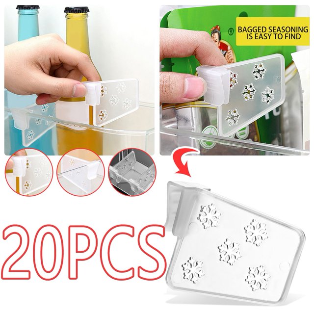 20Pcs Plastic Refrigerator Dividers Organizer Adjustable Snap-on ...