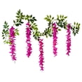 Bcylexb Artificial Flowers Wisteria Garland, 5.9 ft Fake Faux Vine ...